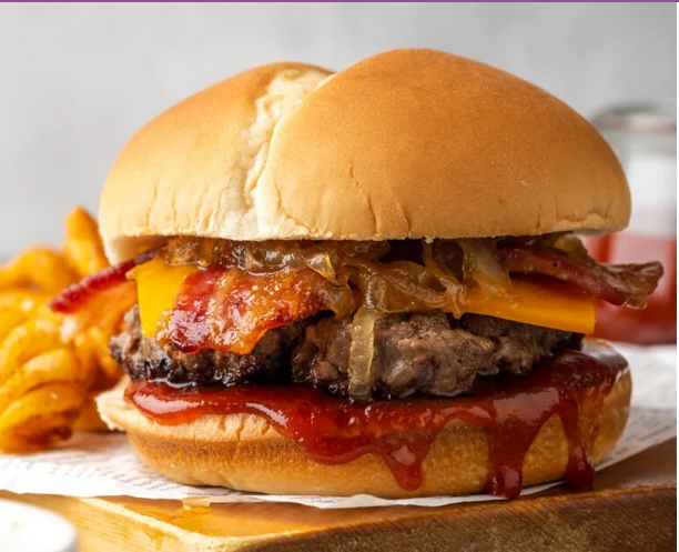 BBQ Bacon Cheeseburger Meal – AngryMan Burgers